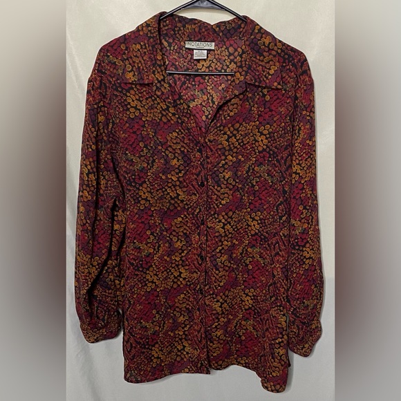 Notations | Tops | Vintage Notations Blouse | Poshmark